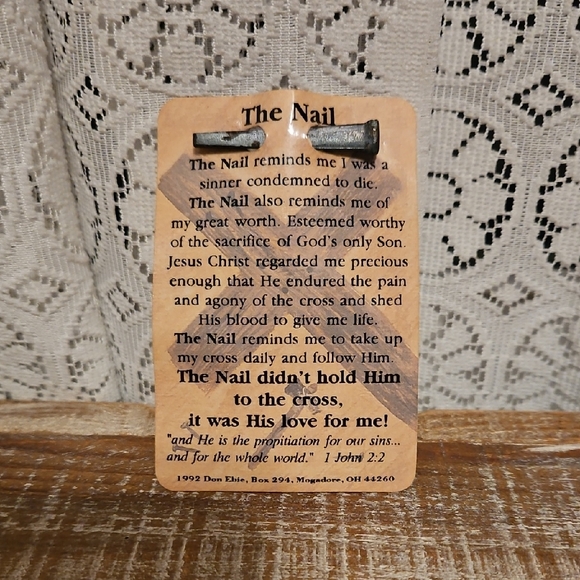 Vintage | Other | Vintage Inspirational Christian The Nail Poem | Poshmark